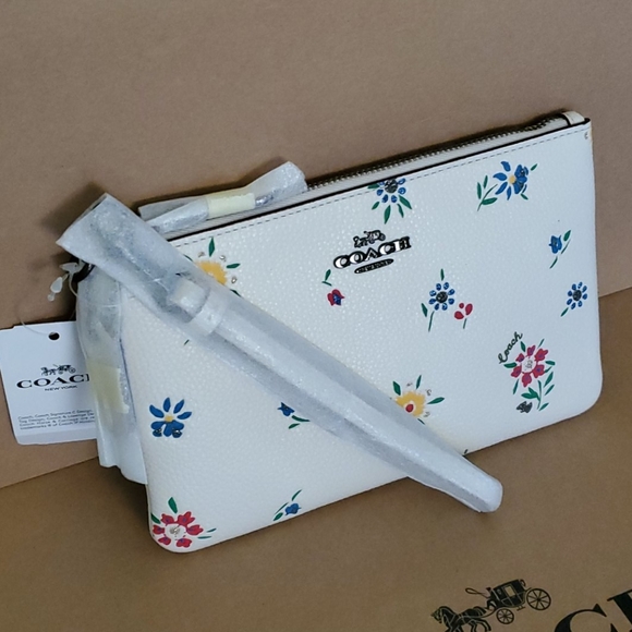 Coach | Bags | Coach Wristlet With Wildflower Print Brand New | Poshmark